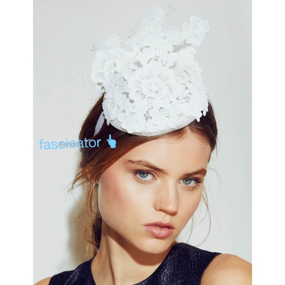 Accessories | Nwt White Lace Fascinator | Poshmark